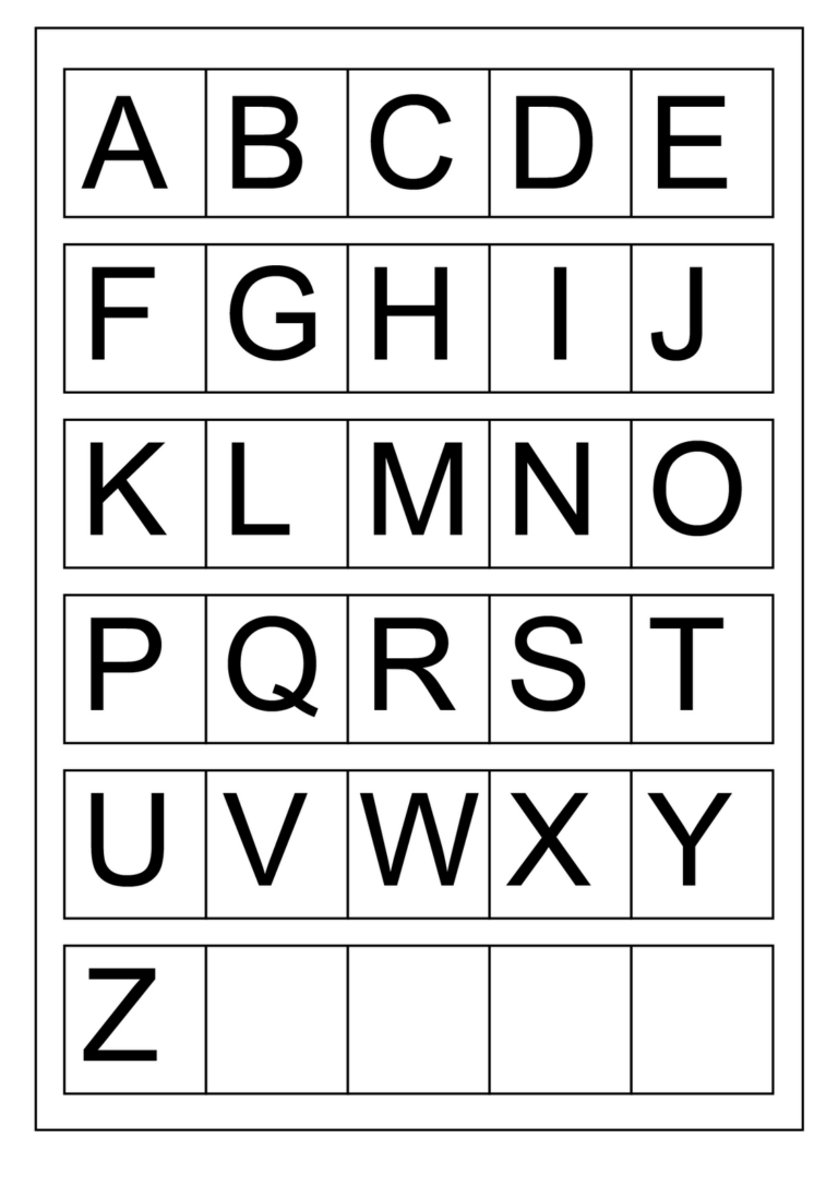 Capital Alphabet Letters Chart Capital Letters Worksheet Alphabet