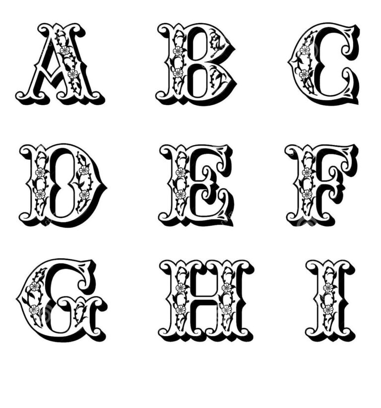 Capital Alphabet Letters Printable Capital Alphabet Lettering ...