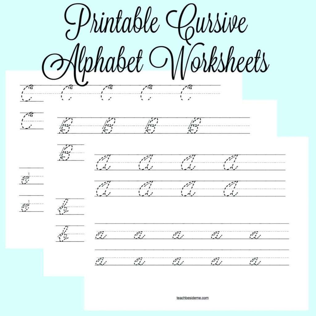 Cursive Alphabet Tracing AlphabetWorksheetsFree | Alphabet Tracing ...