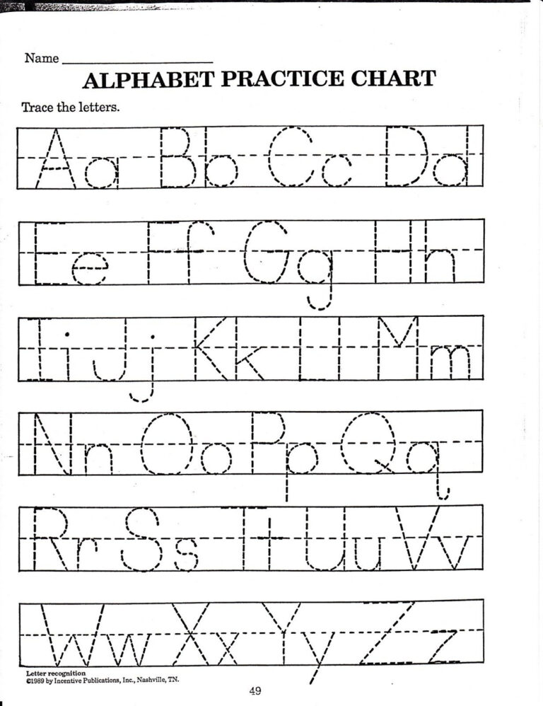 Alphabet Tracing Worksheets A-Z | Alphabet Tracing Worksheets