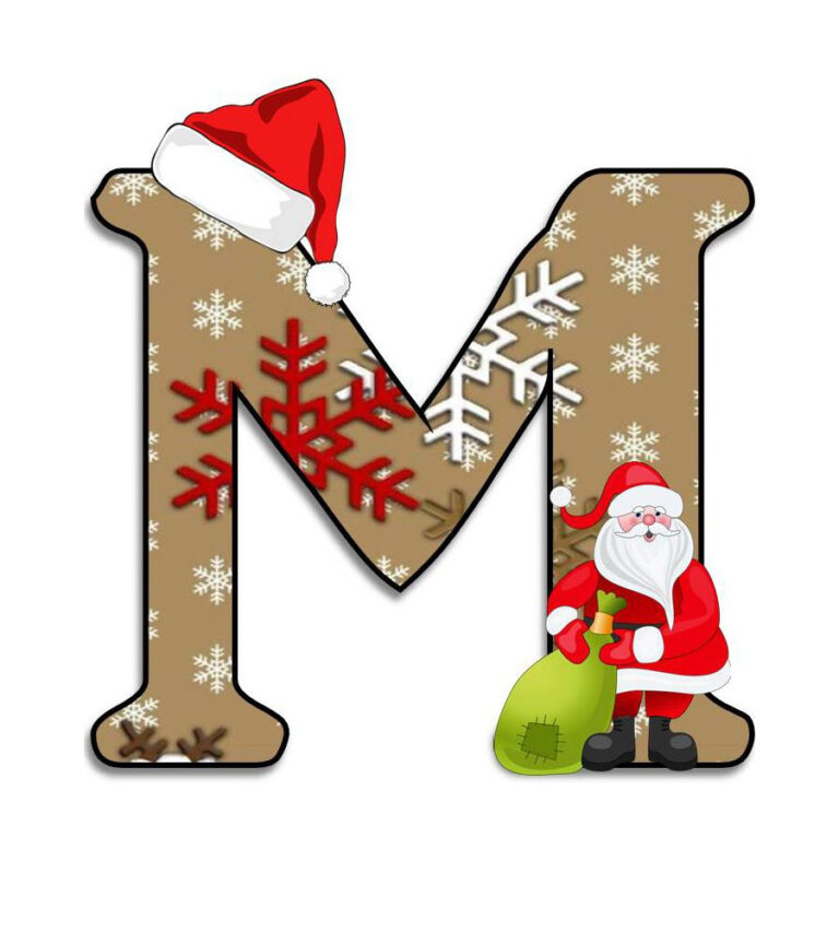 Christmas Alphabet Letter M | Alphabet Tracing Worksheets