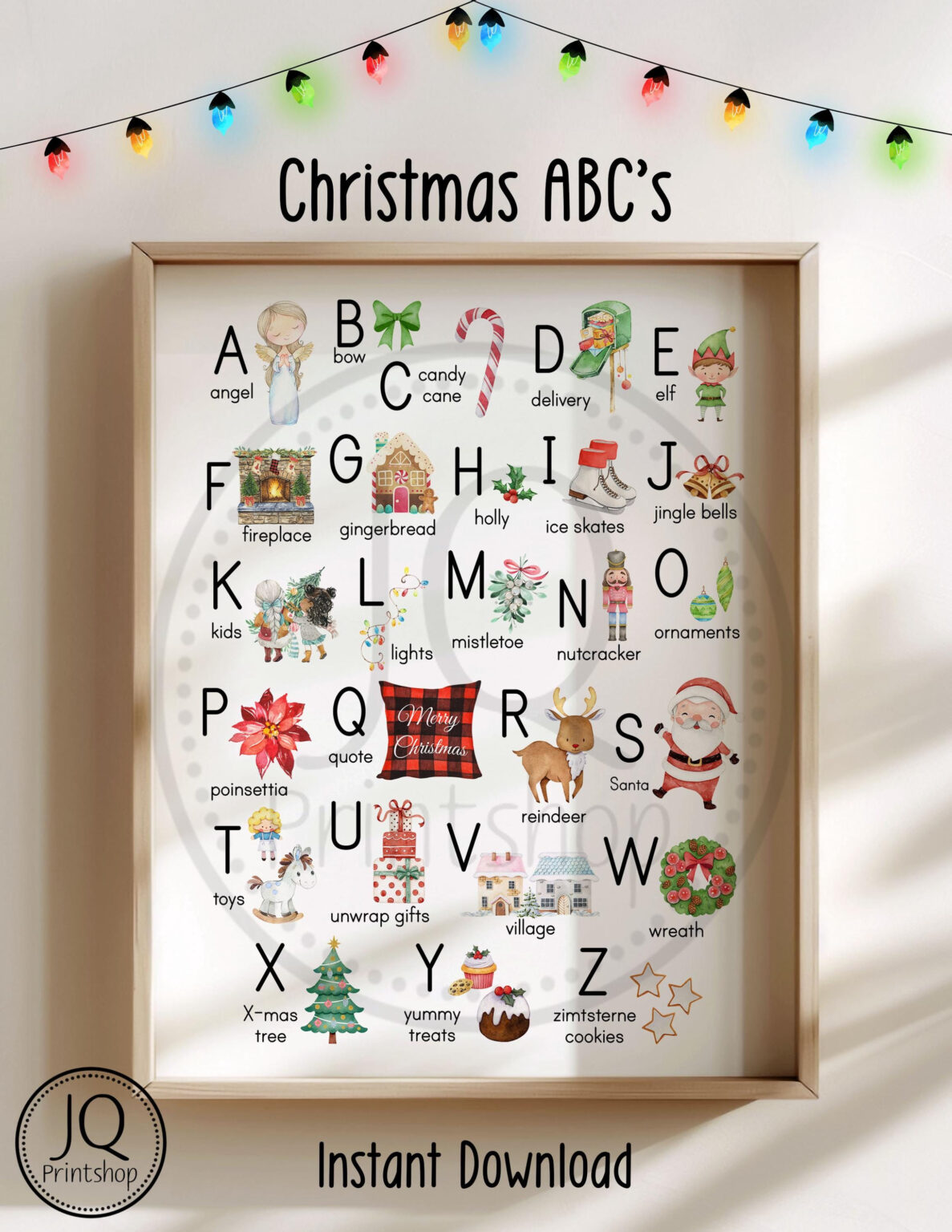 Christmas Alphabet A-Z | Alphabet Tracing Worksheets